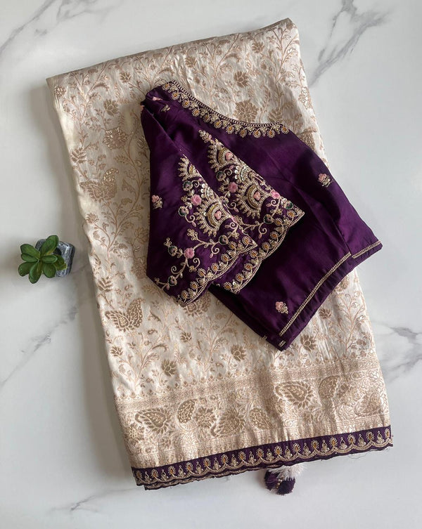 Pure Banarasi Pattu Saree – Samukta sarees